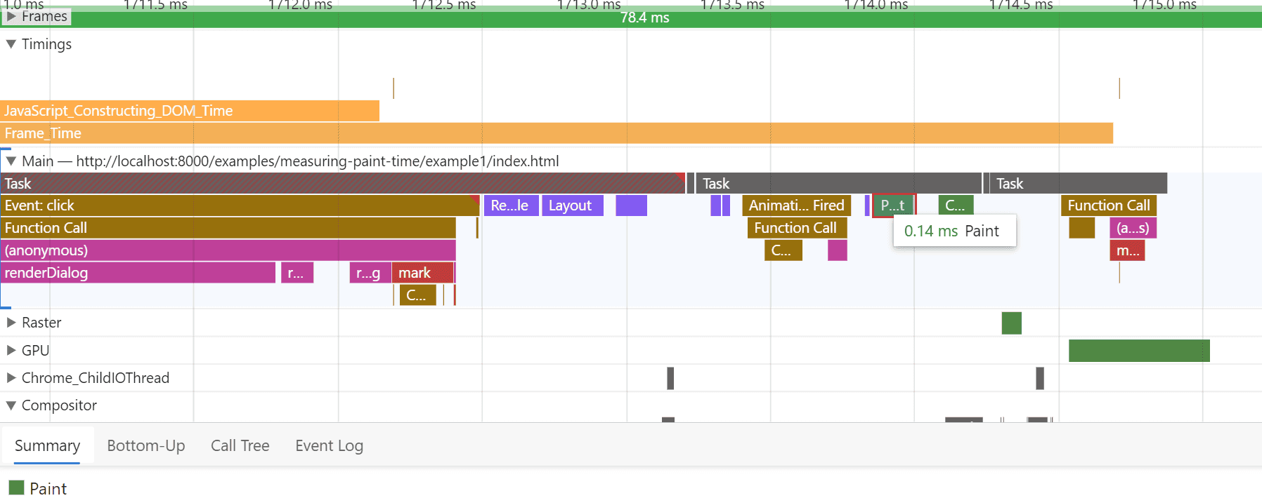 Detecting when the Browser Paints Frames in JavaScript