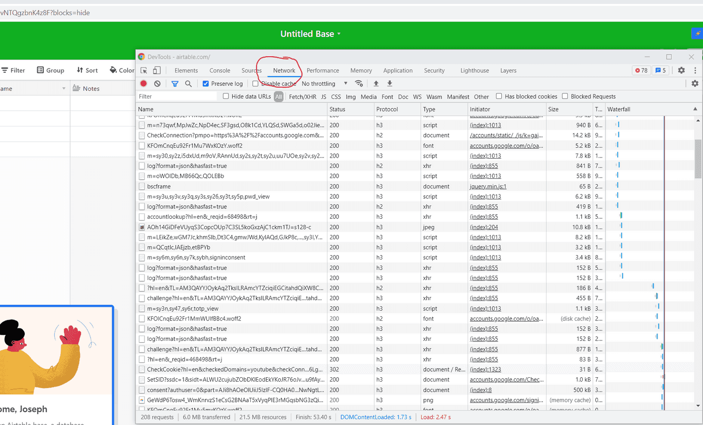 Using the Chromium Network Tab for Performance Insights
